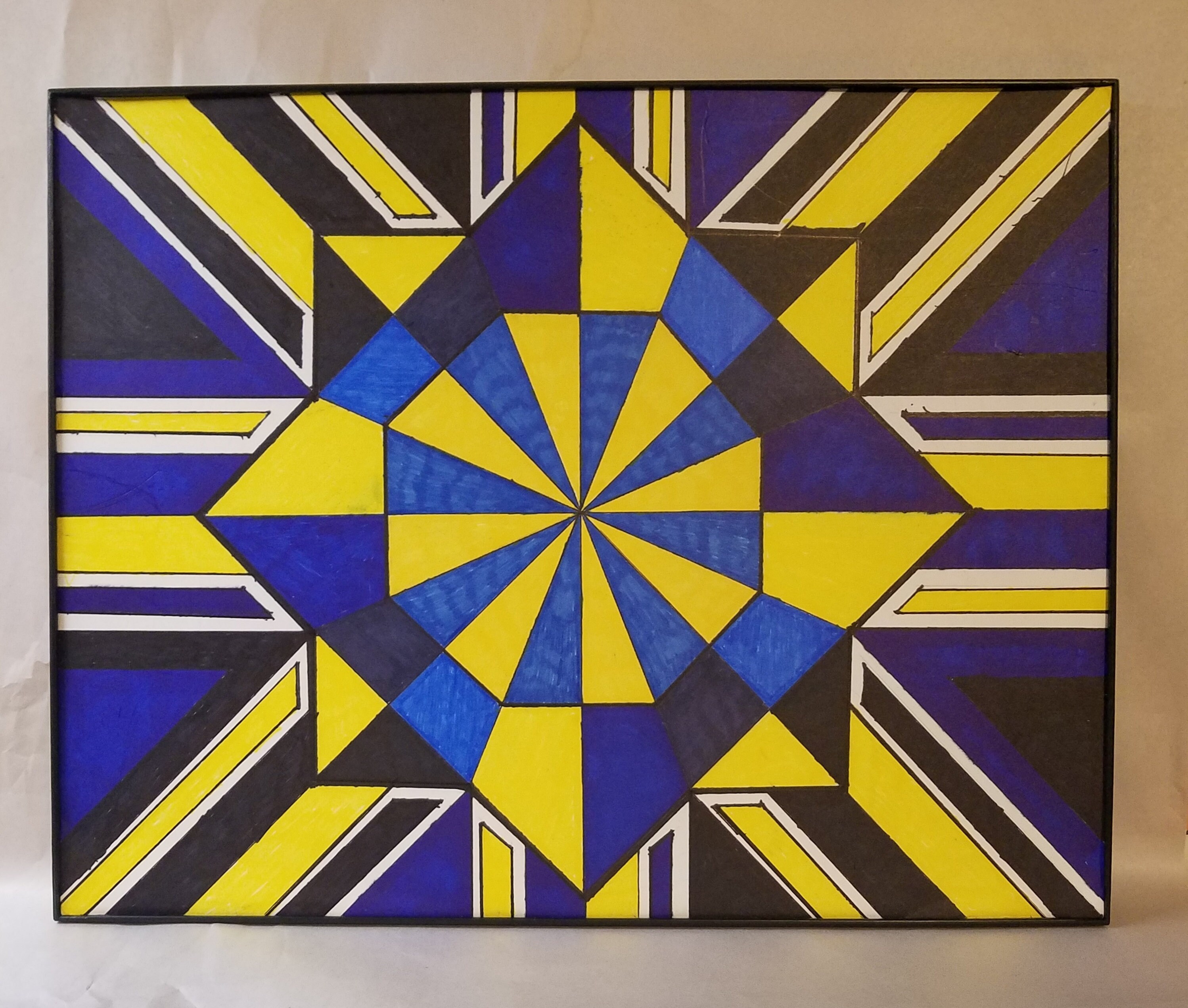 Arte Geométrico dibujado a mano | Etsy