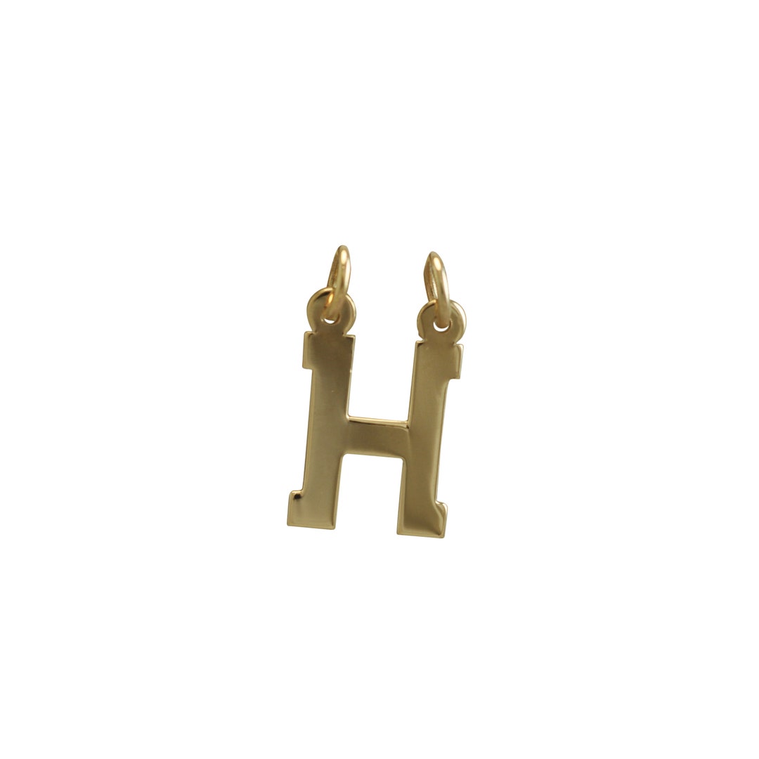 9ct Gold Letter H - Etsy
