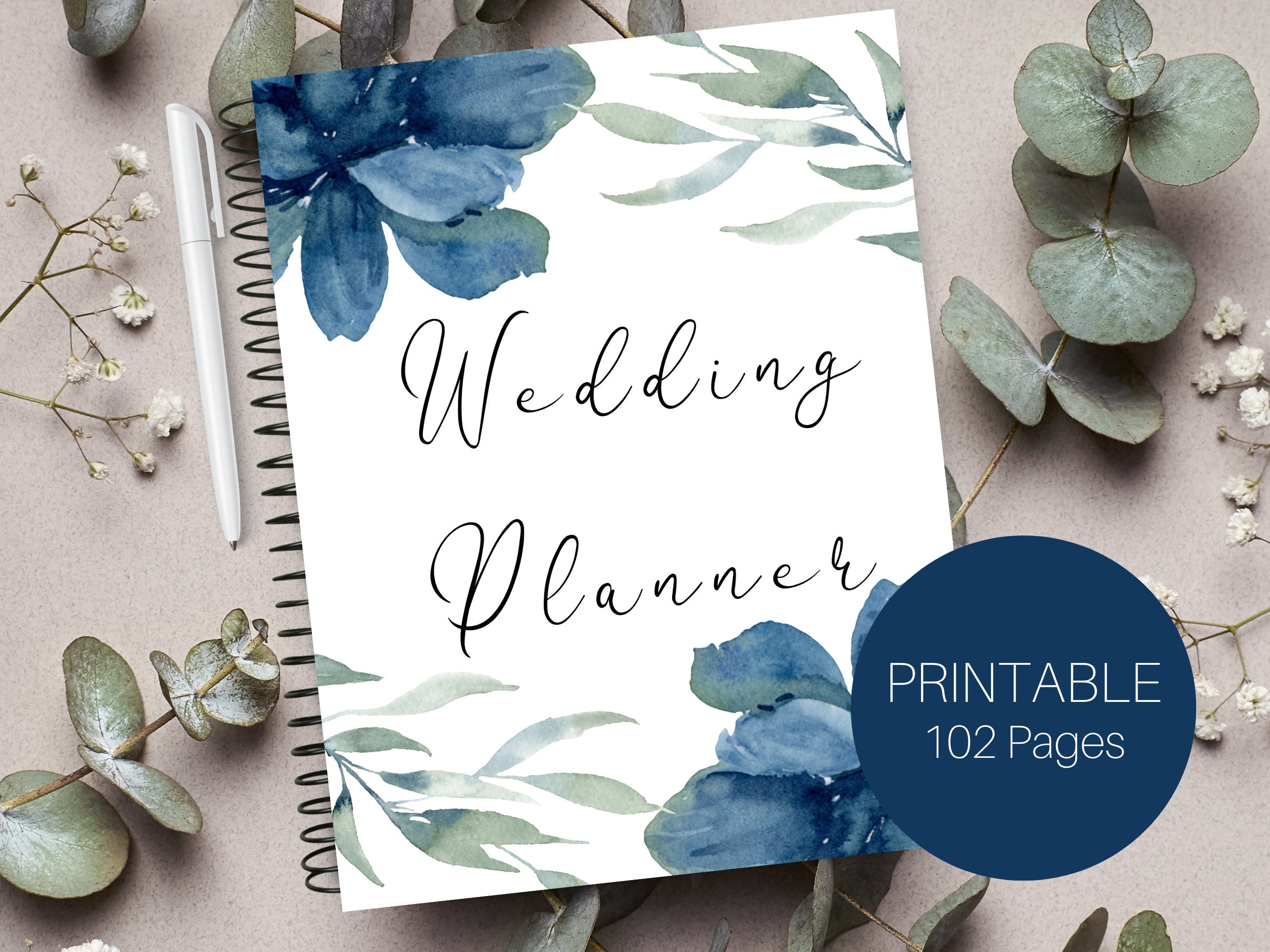 Wedding Planner Printable, Printable Wedding Planner, Wedding Checklist ...