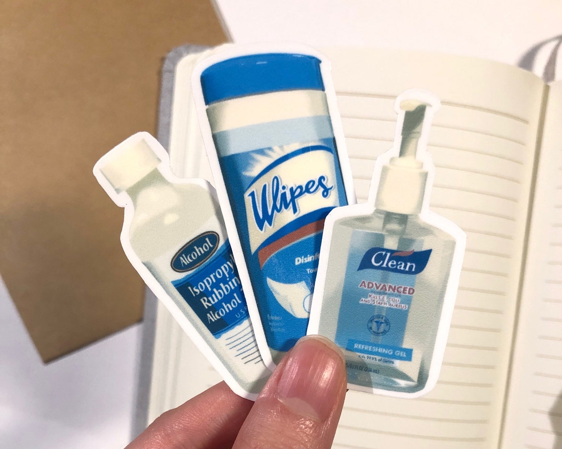 Quarantine Stickers Lysol Hand Sanitizer & Rubbing Alcohol | Etsy