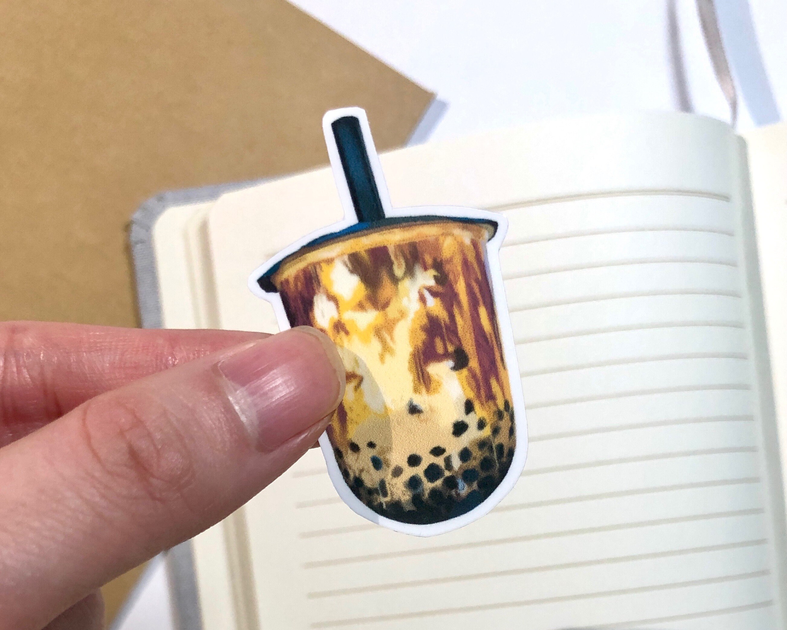 Brown Sugar Boba Stickers / Cute Bubble Tea Popsicle - Etsy México