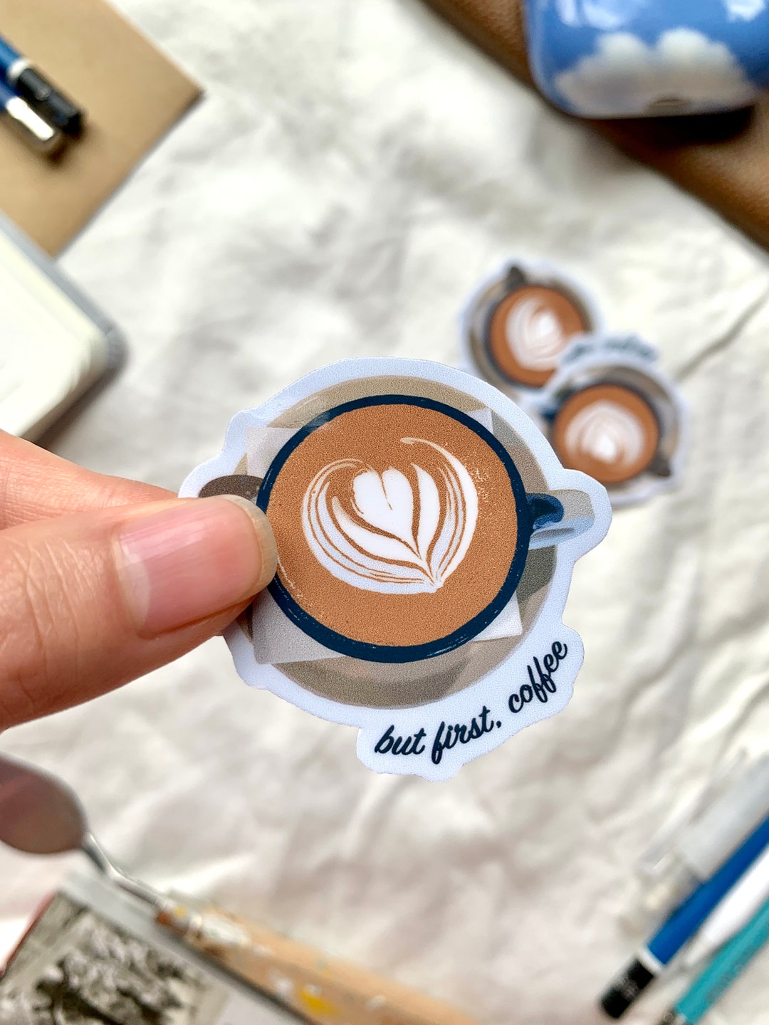 Coffee Lover Sticker Latte Cappuccino Caffeine Vinyl - Etsy