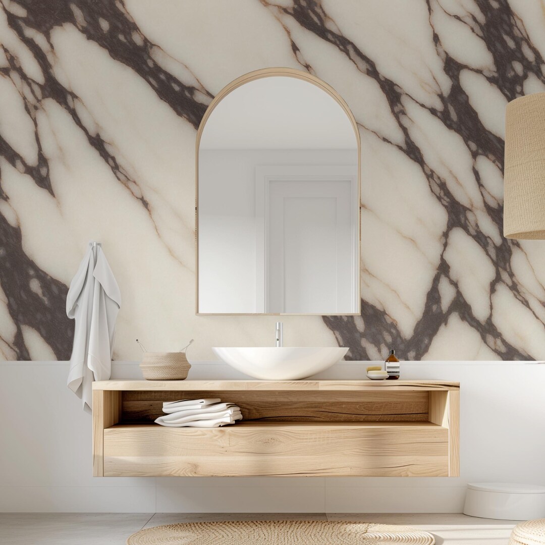 Calacatta Viola Peel and Stick Wallpaper – Marbled Removable Mural ...