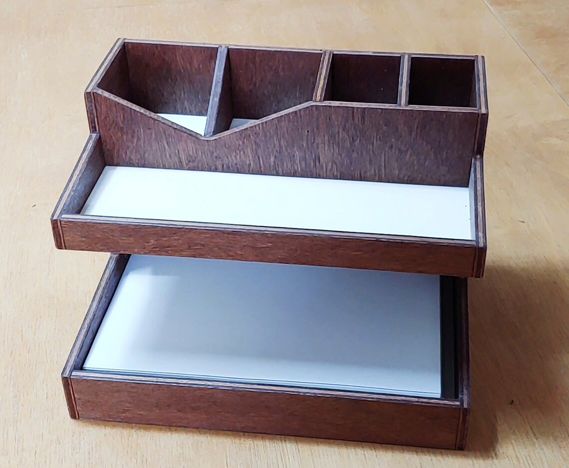 Desk Organizer, Download, CNC File, Laser Cut Vector Plan - Etsy