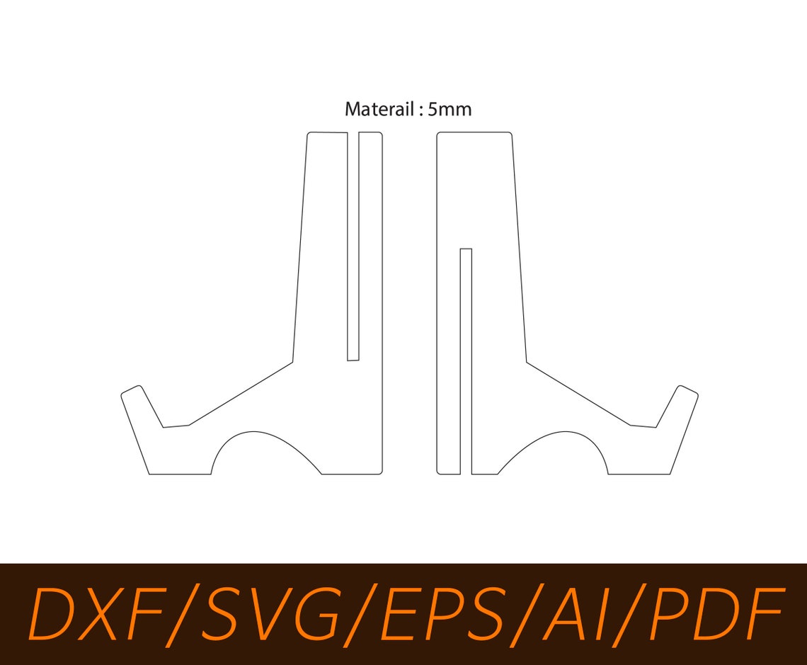 Frame Stand download CNC file Laser Cut Vector Plan | Etsy