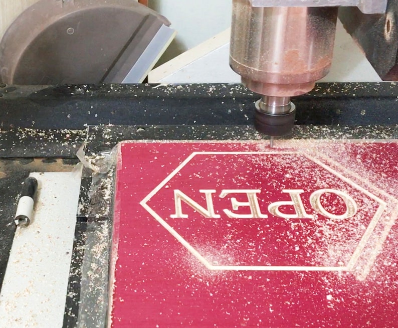 Open Closed Sign, Download, CNC File, Laser Cut Vector Plan - Etsy