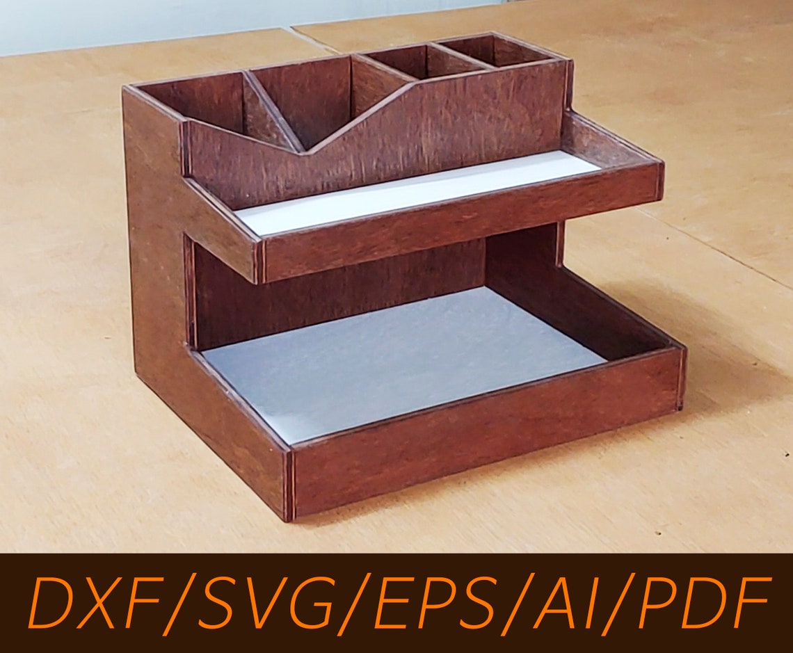 Desk Organizer, Download, CNC File, Laser Cut Vector Plan - Etsy