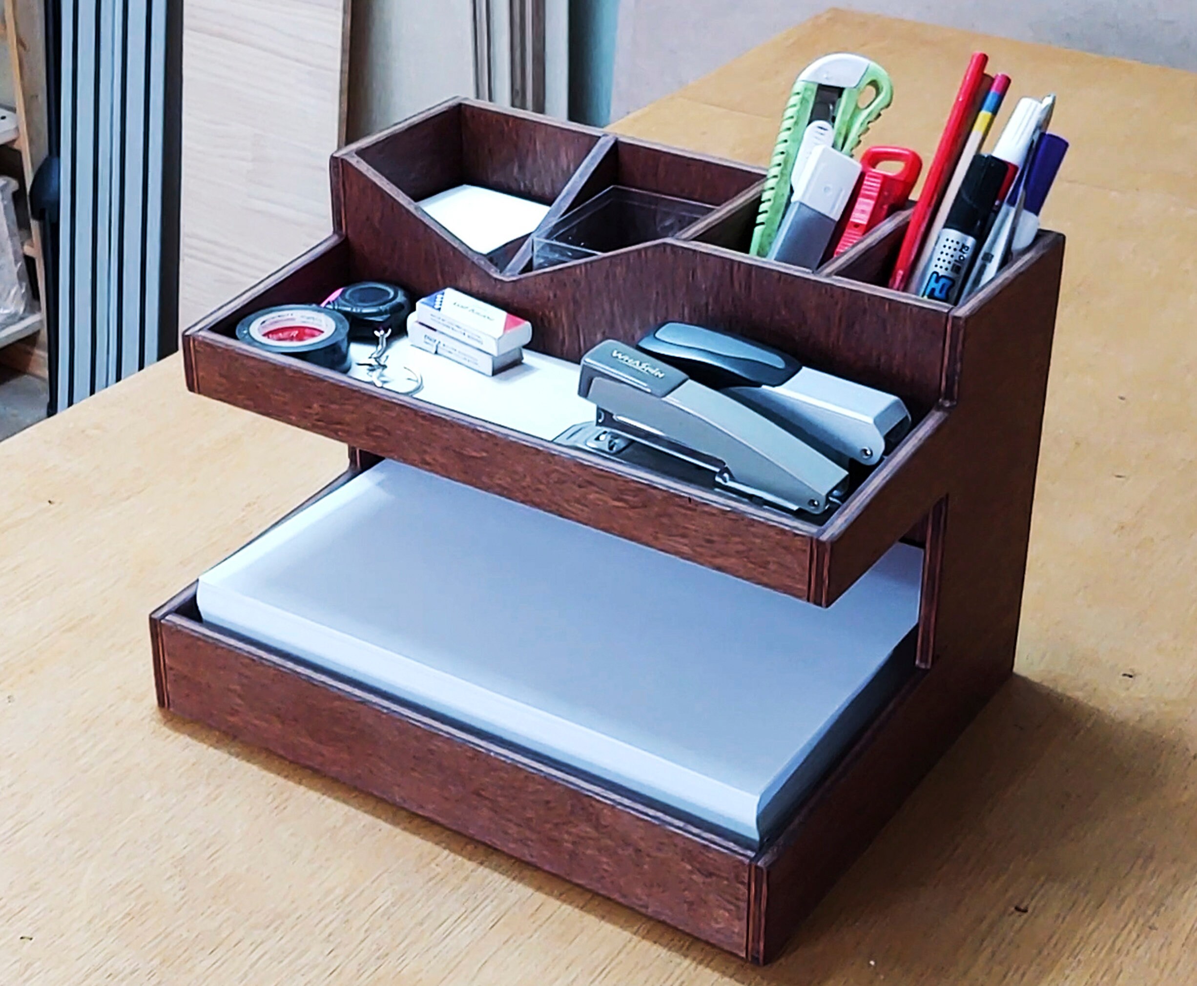 Desk Organizer, Download, CNC File, Laser Cut Vector Plan - Etsy