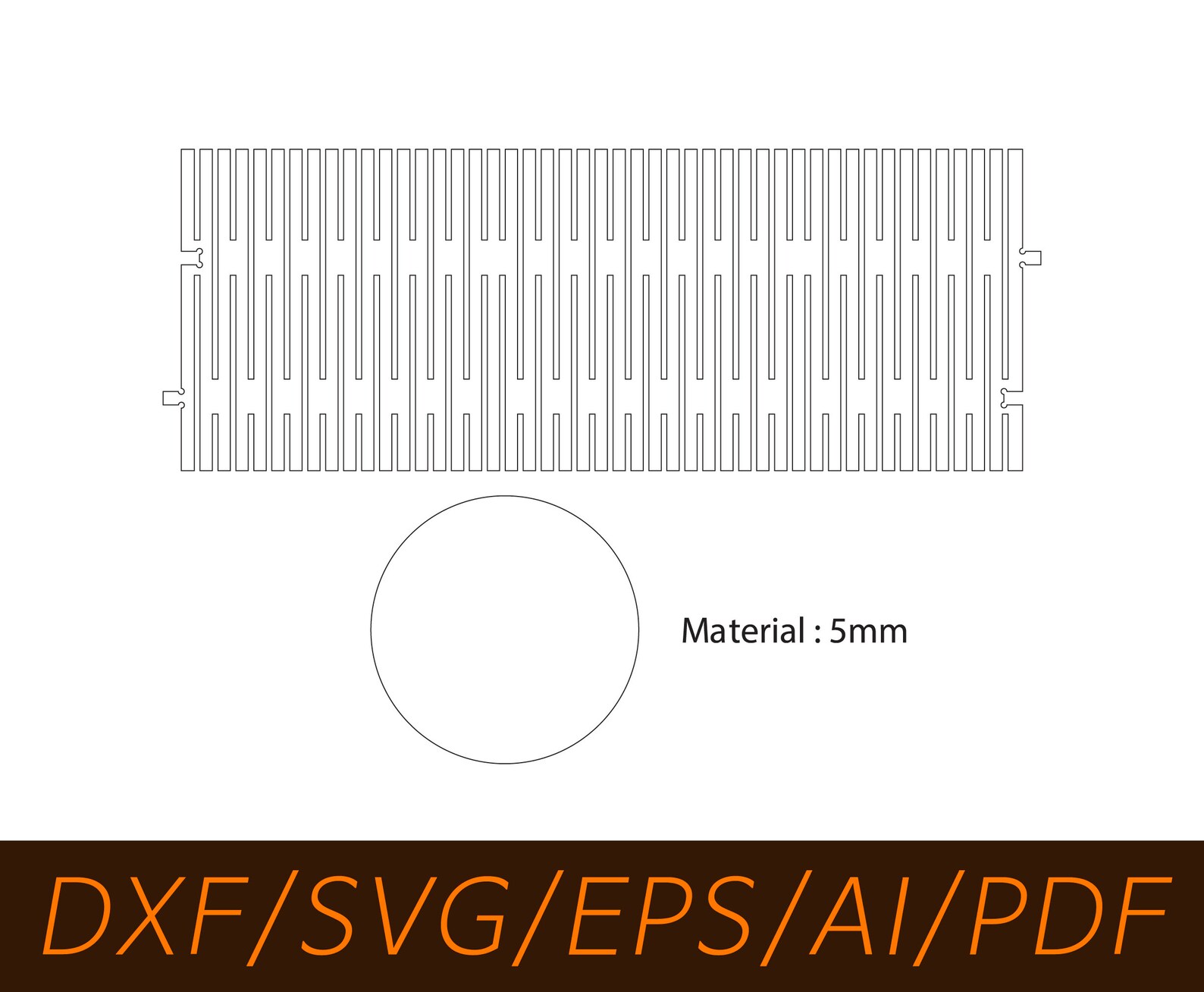 Living Hinge Cylinder, Download, CNC File, Laser Cut Vector Plan - Etsy