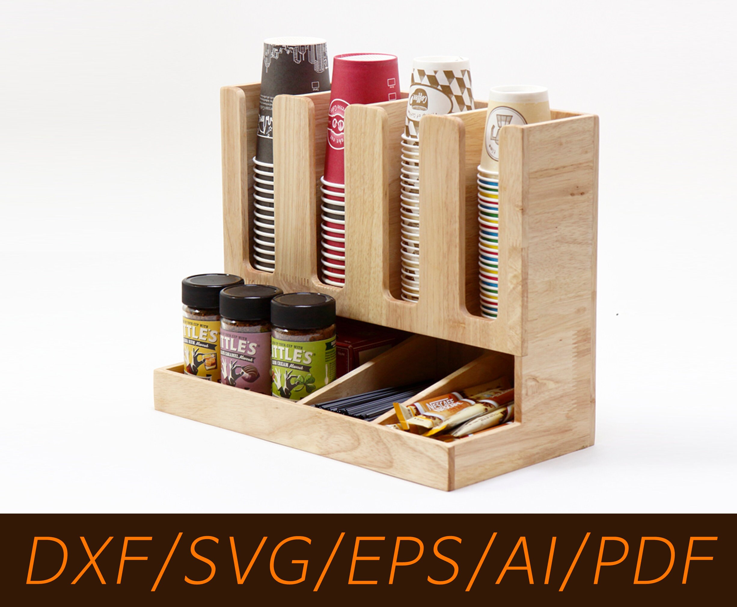 Cup Stand Template, Vector Files - Etsy