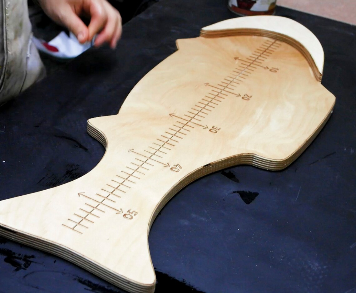 Fish Measuring Board, Download, CNC File, Laser Cut Vector Plan - Etsy