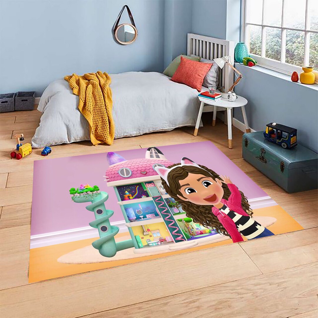 Gabby's Dollhouse Birthday Rug Girls Party Decor - Etsy