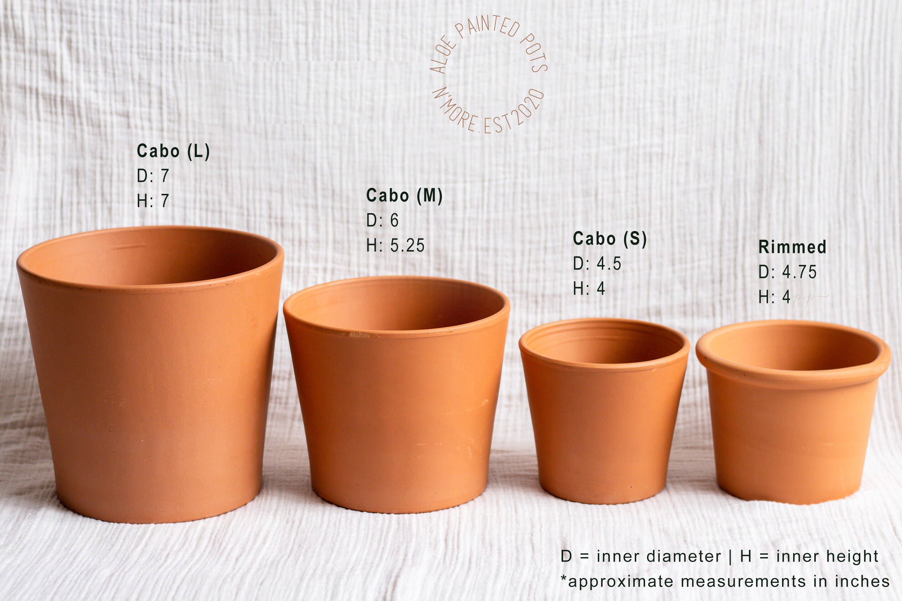 Lunar Blush Pot Harmony Collection Handpainted Terracotta | Etsy