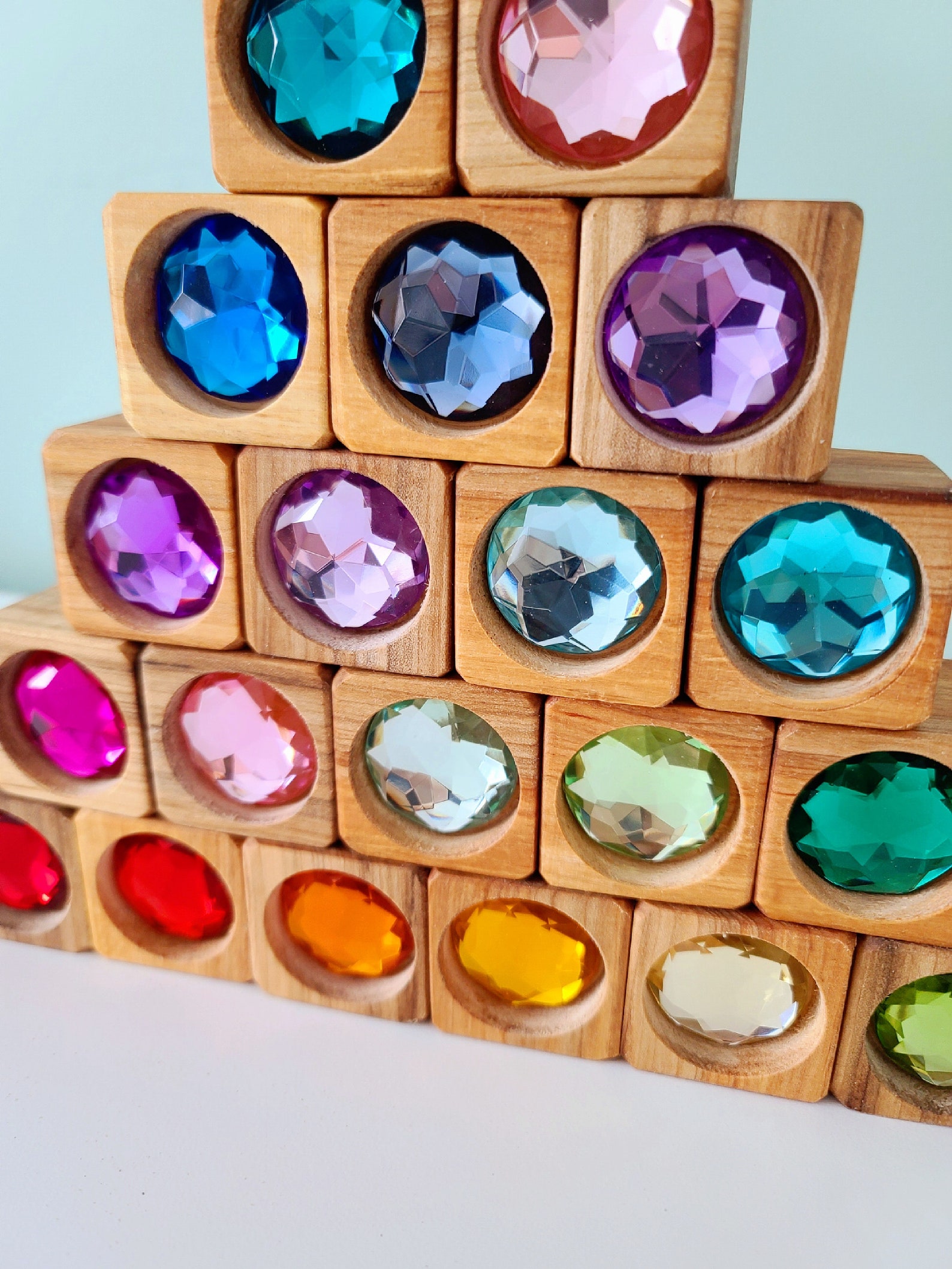 Maple Gem Blocks Set of 20 - Etsy