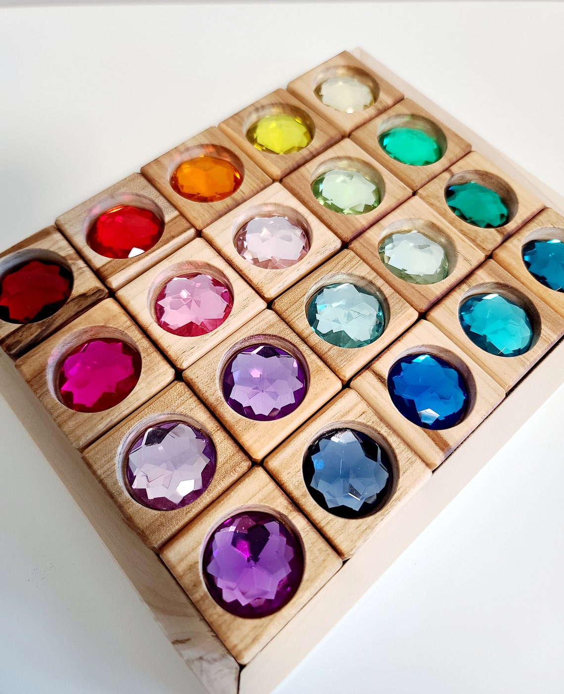 Maple Gem Blocks Set of 20 - Etsy