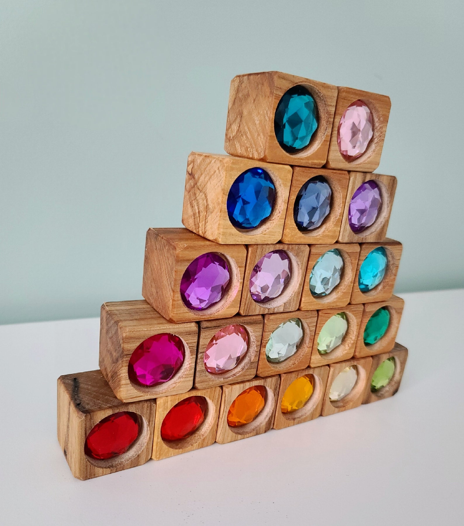 Maple Gem Blocks Set of 20 - Etsy