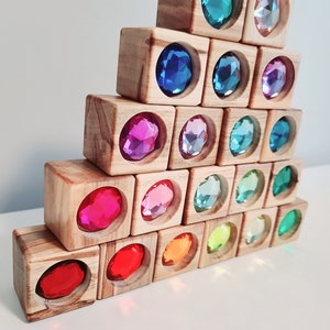 Maple Gem Blocks Set of 20 - Etsy