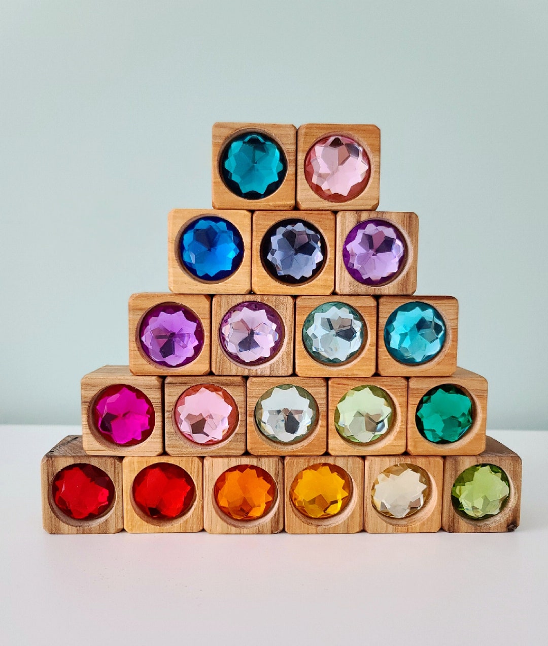 Maple Gem Blocks Set of 20 - Etsy