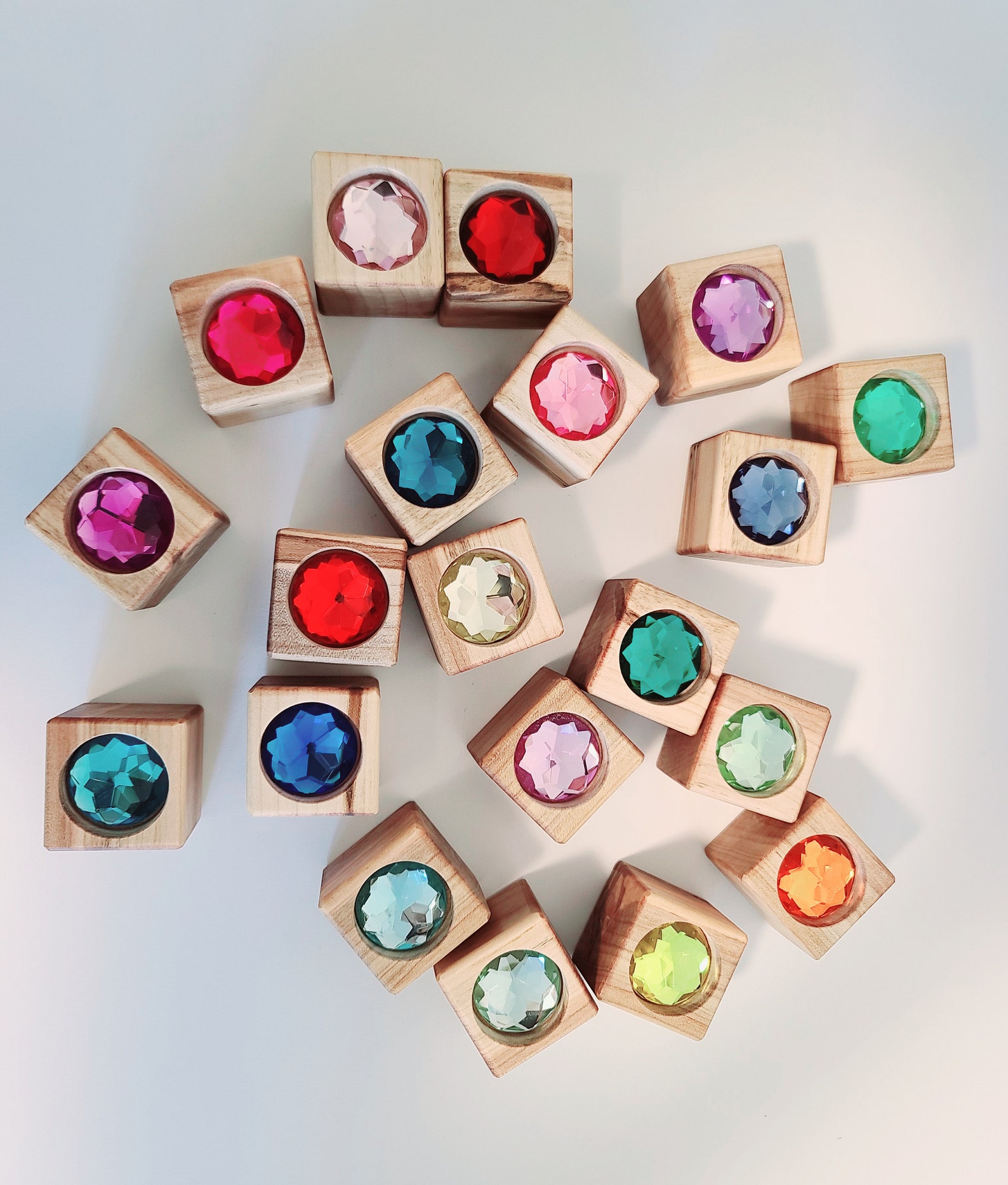 Maple Gem Blocks Set of 20 - Etsy