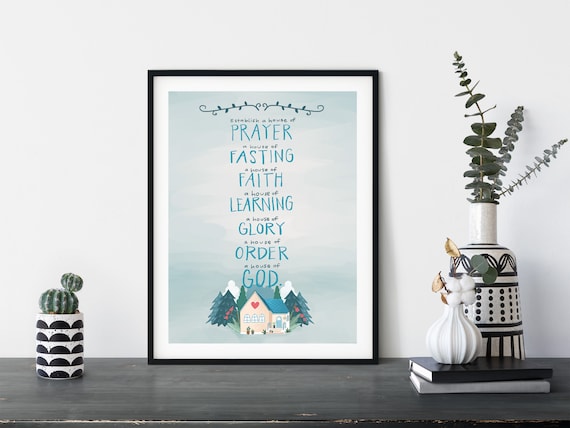 Instant Download Printable LDS Quote Wall Decoration Artwork | Etsy