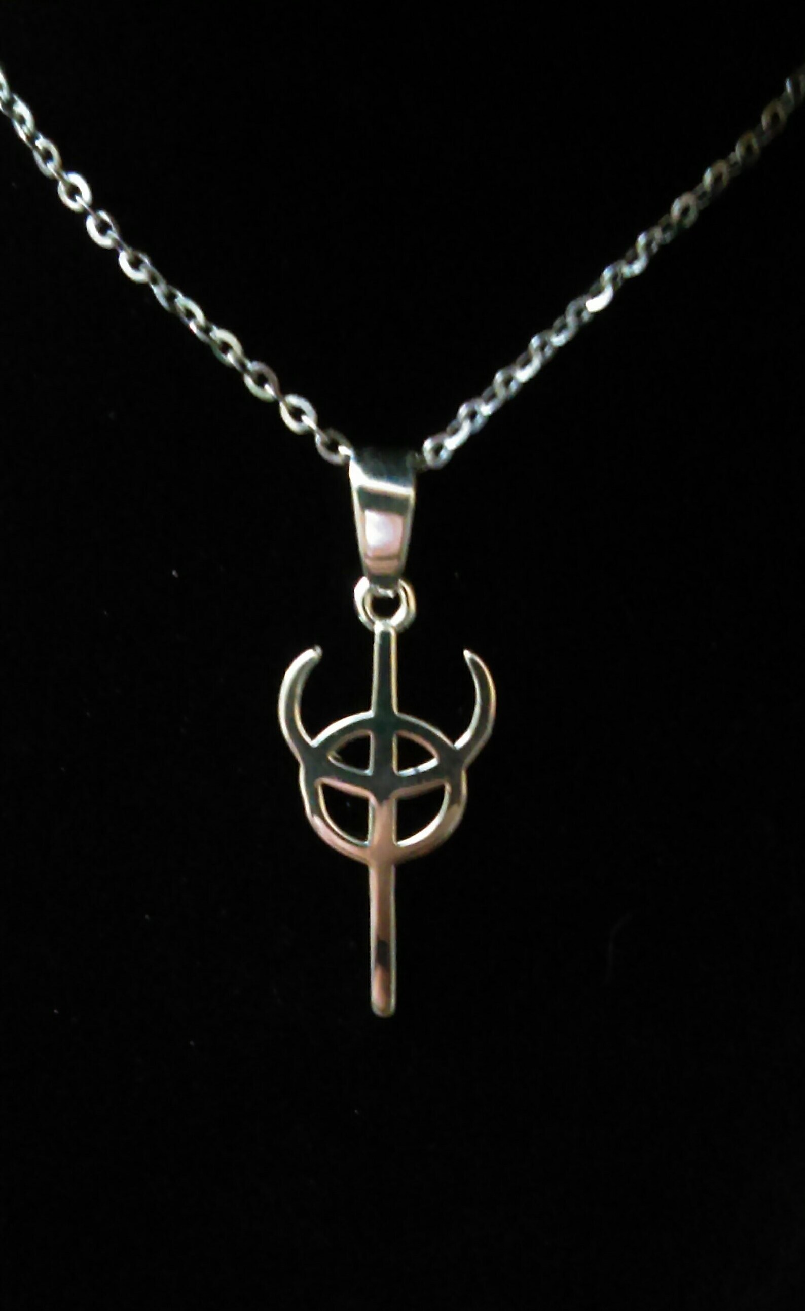 Sterling Silver Clavicula Nox With Sterling Silver Chain - Etsy