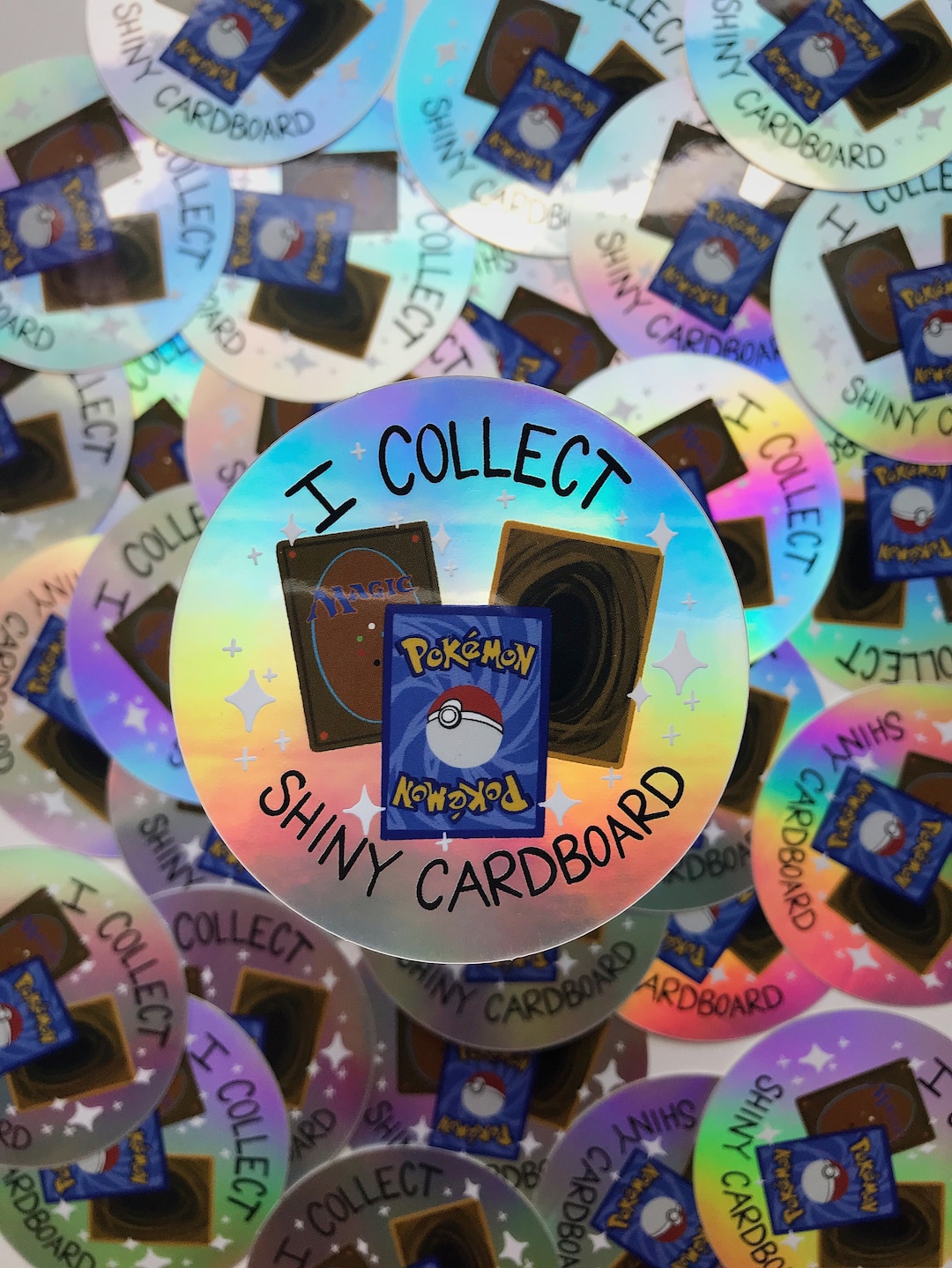 I Collect Shiny Cardboard Sticker - Pokemon, Magic the Gathering, Yu-gi ...