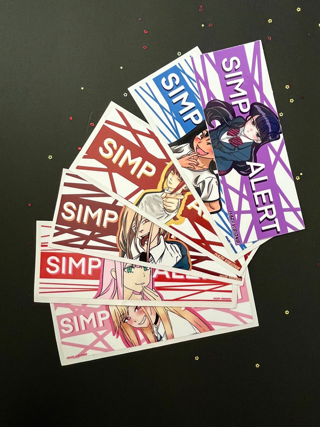 SIMP ALERT Slap Sticker Marin Kitagawa, Zero Two, Power, Makima, Hayase ...