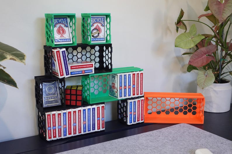 The Hive (SMALL) – Modular 3D Printed Playing Card Display Rack – 4 ...