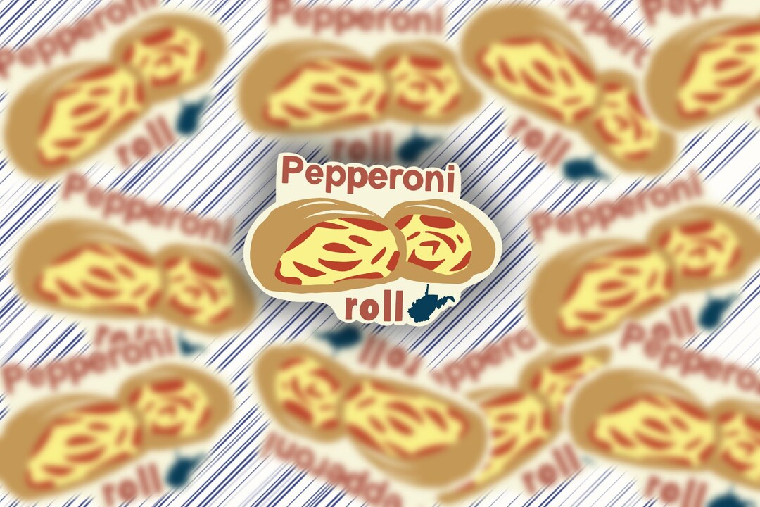 West Virginia Pepperoni Roll Sticker West Virginia Sticker - Etsy