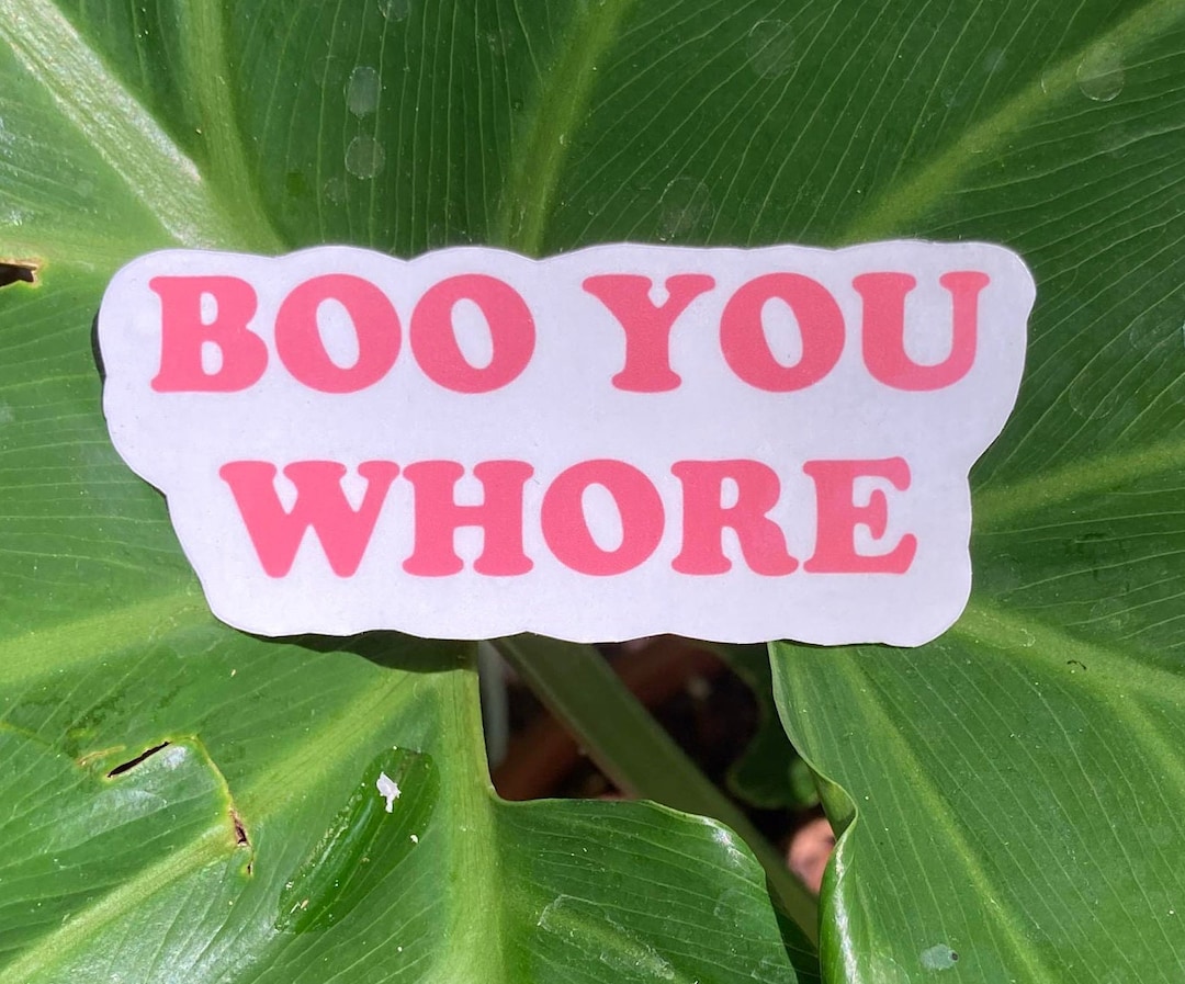 Boo You Whore Mean Girls Sticker Vinyl Sticker Quote Regina George ...