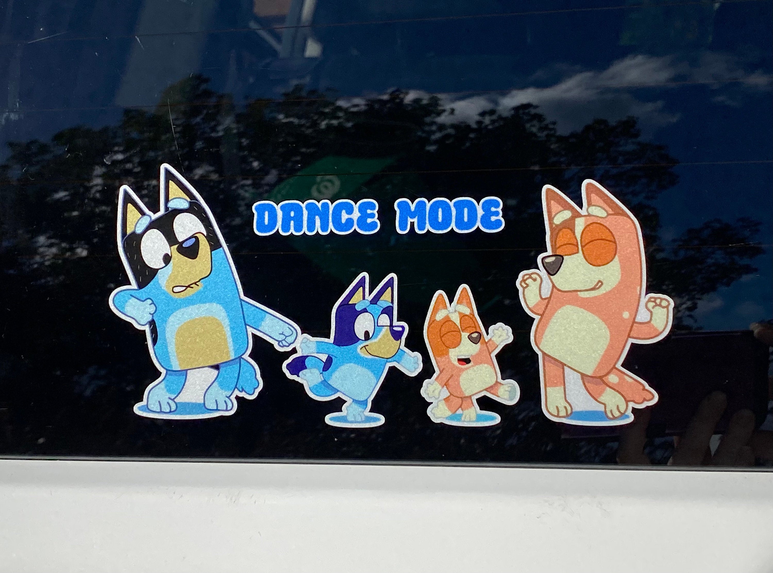 Bluey Family DANCE MODE Car Stickers | Etsy