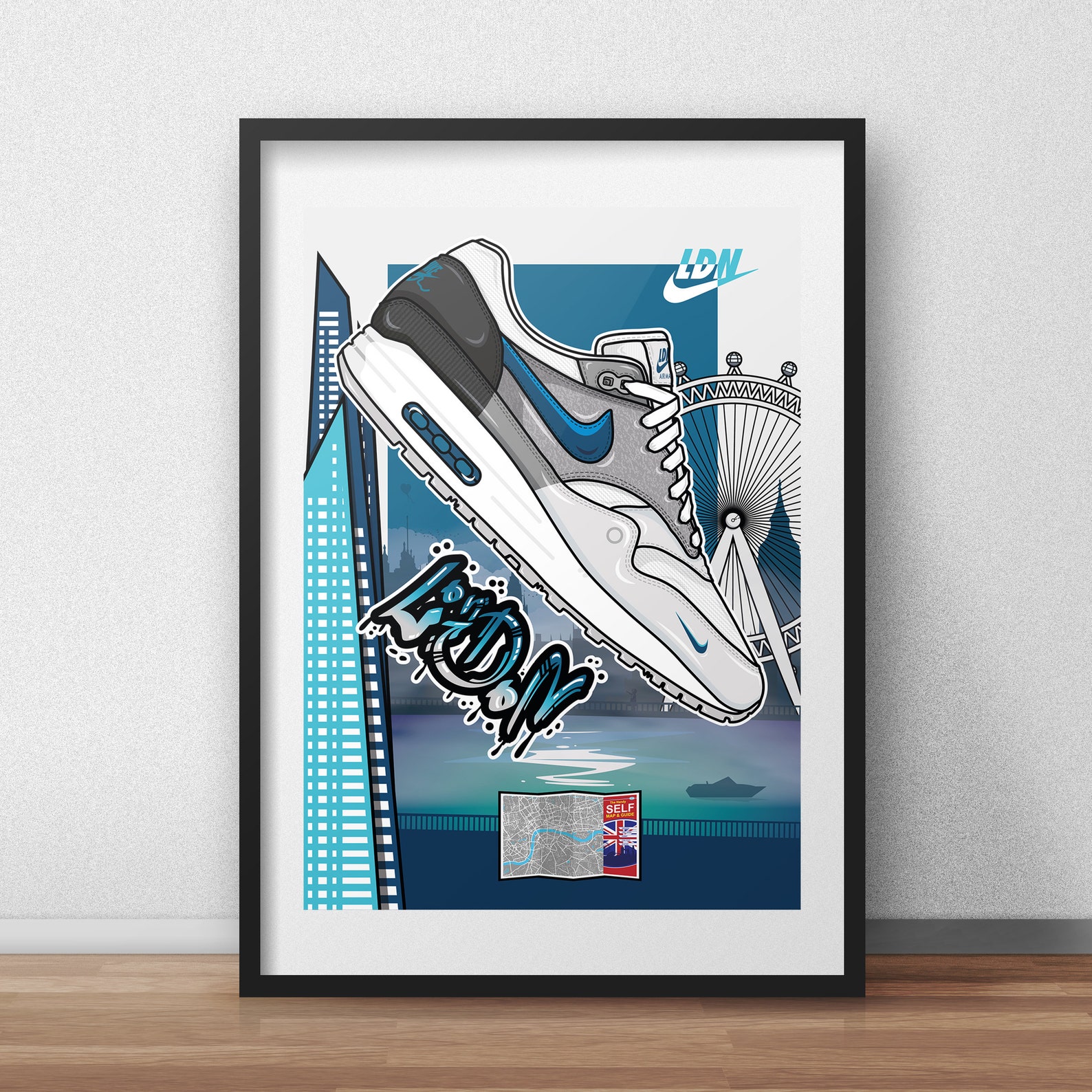 Nike Air Max 1 Citypack London / Poster / Poster / Printing / | Etsy