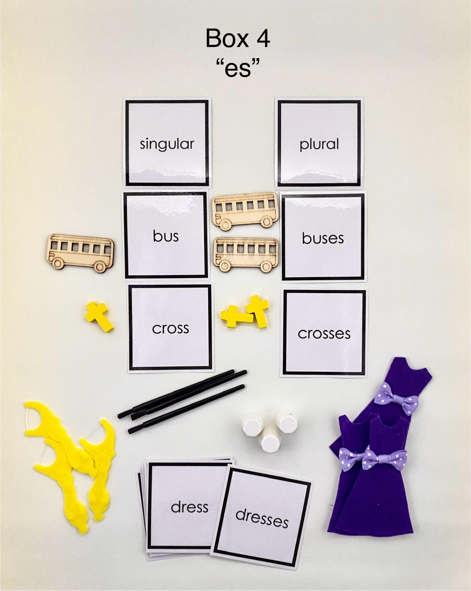 Montessori Singular & Plural Grammar Box Set (6 Boxes – Language ...