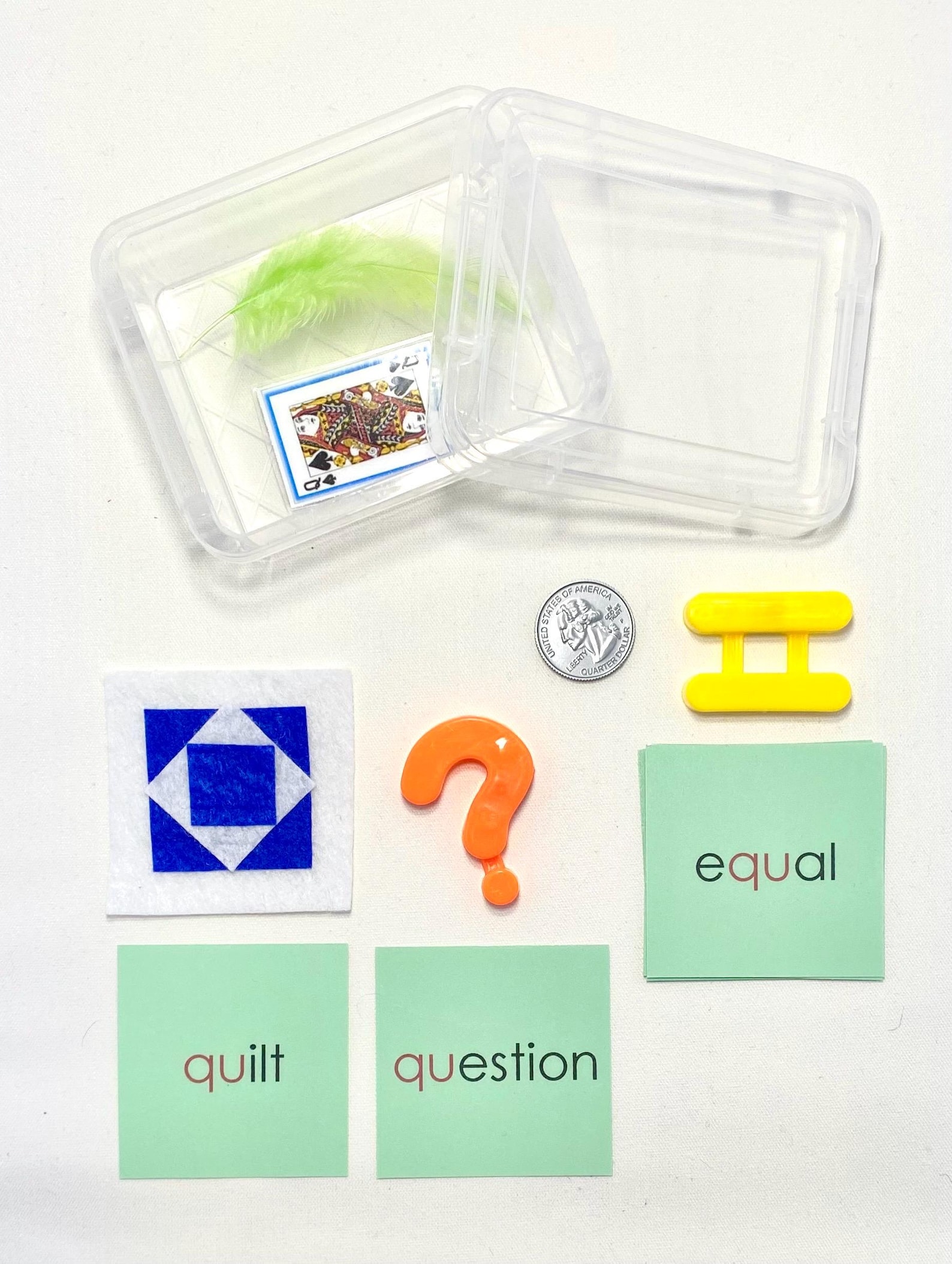 Montessori Phonogram Object Box Set – Sh, Th, Wh, Qu, - Etsy