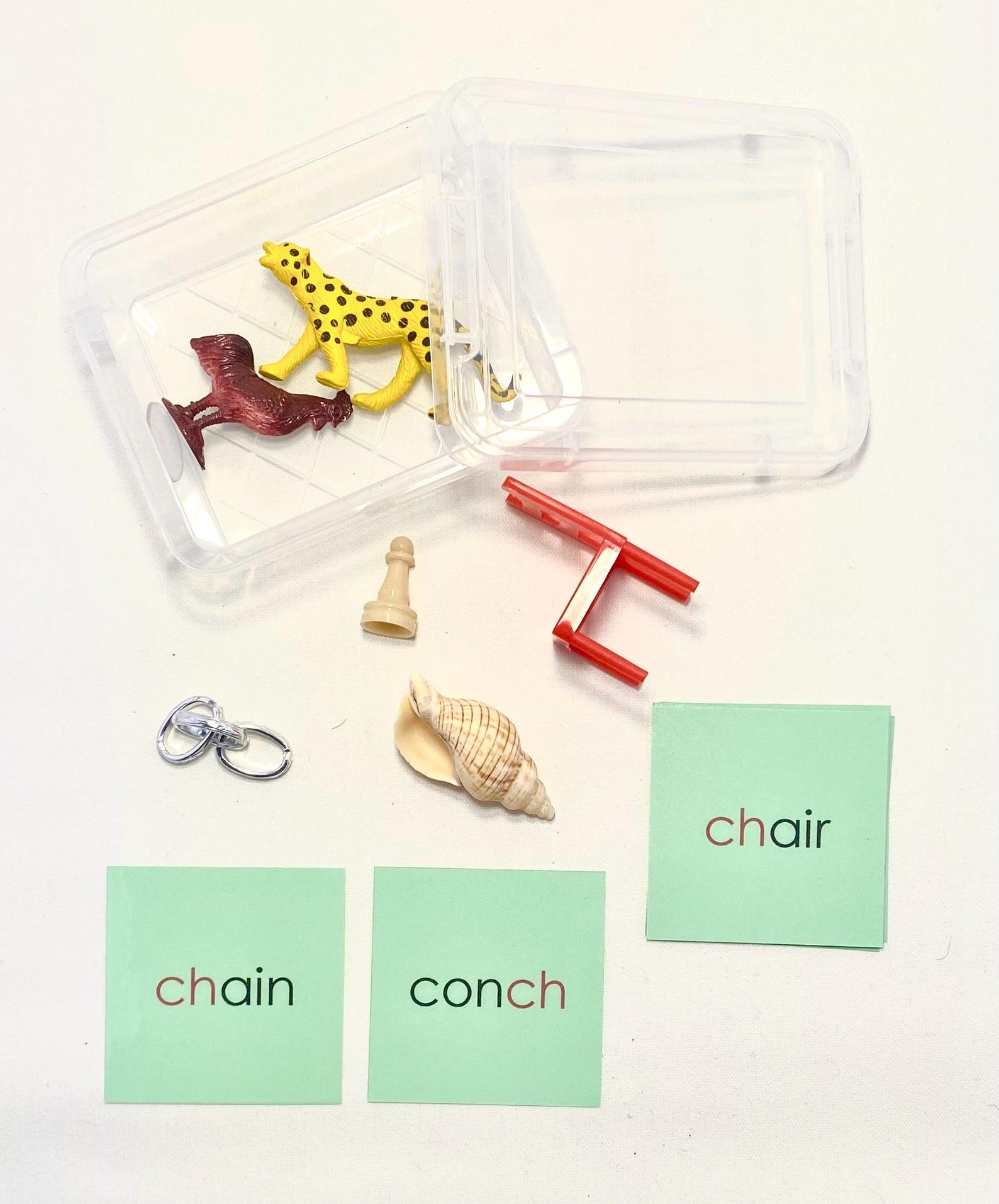Montessori Phonogram Object Box Set – Sh, Th, Wh, Qu, - Etsy