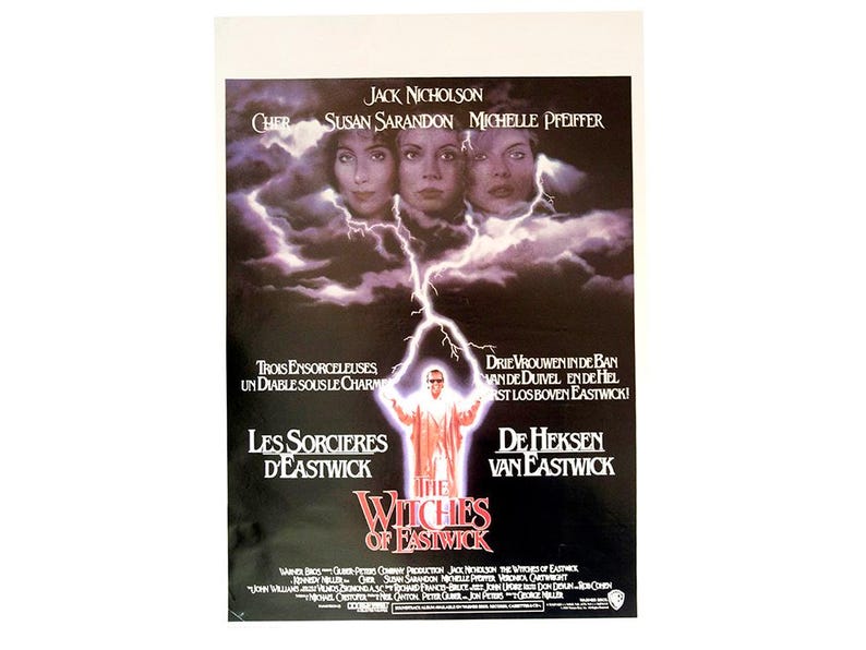 Vintage Movie Poster 'the Witches of Eastwick' in Mint Condition - Etsy