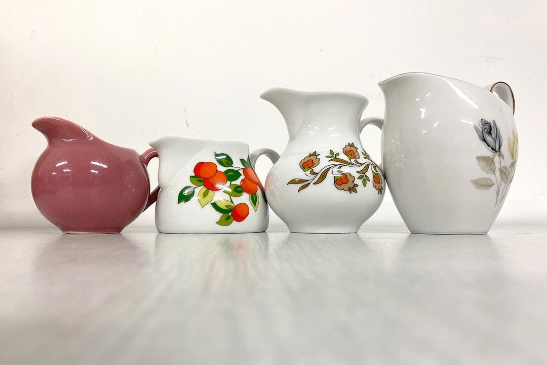 Small Collection of Vintage Milk Jugs - Etsy