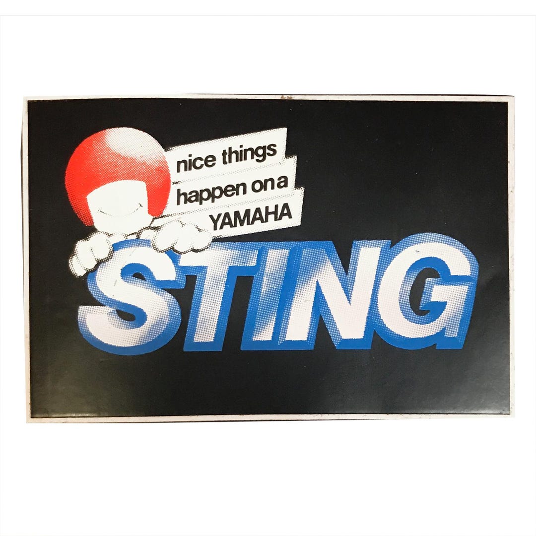 Vintage Sticker Yamaha Sting - Etsy