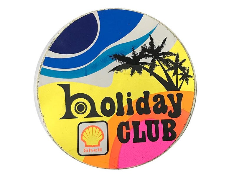 Vintage Sticker Holiday Club (shell) - Etsy