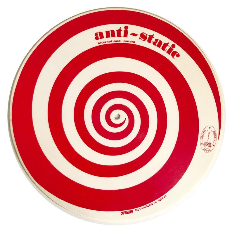 Vintage Anti-static Plate for Record Player - Etsy