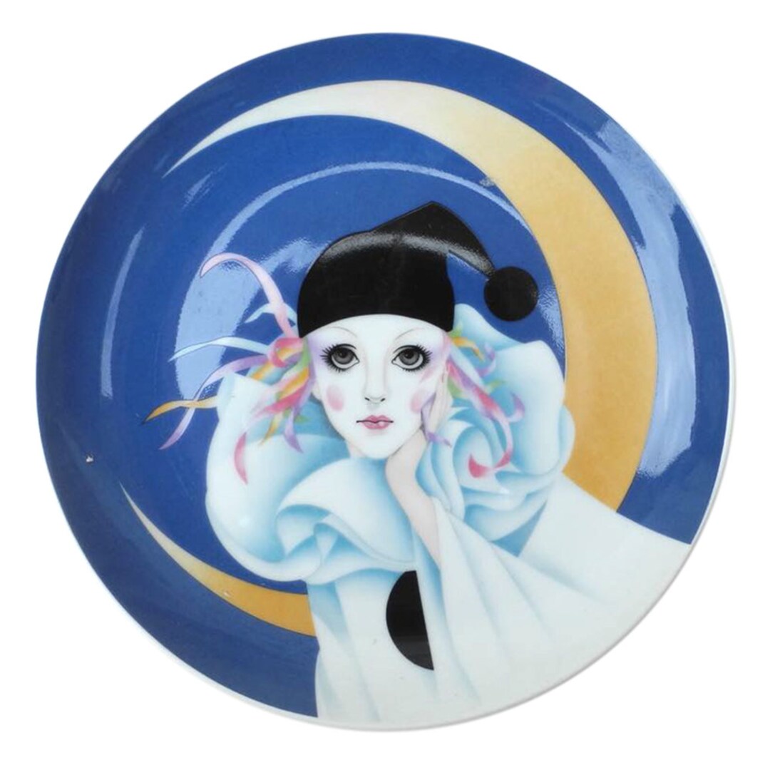 Porcelain Sign 'pierrot', Saji Made in Japan - Etsy