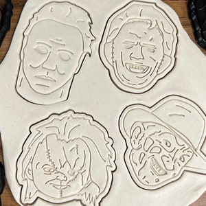 Icons of Horror Slasher Cookie Cutter Set, Horror Movie, Spooky Scary ...