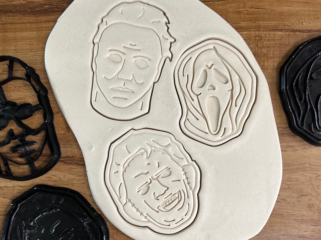 Masked Horror Trio Slasher Cookie Cutter Set, Horror Movie Collectible ...