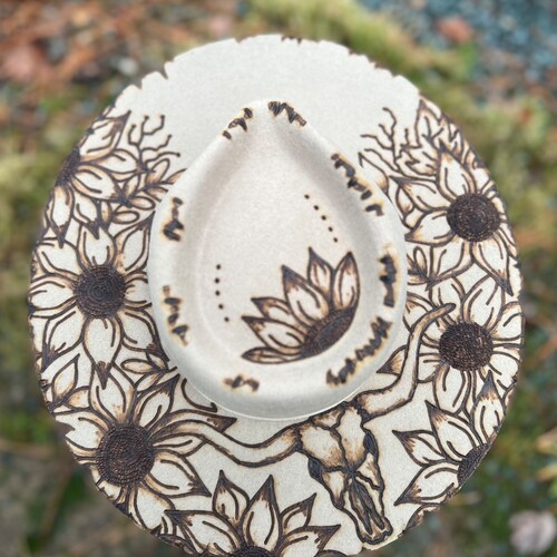 Custom Burned Hat - Etsy