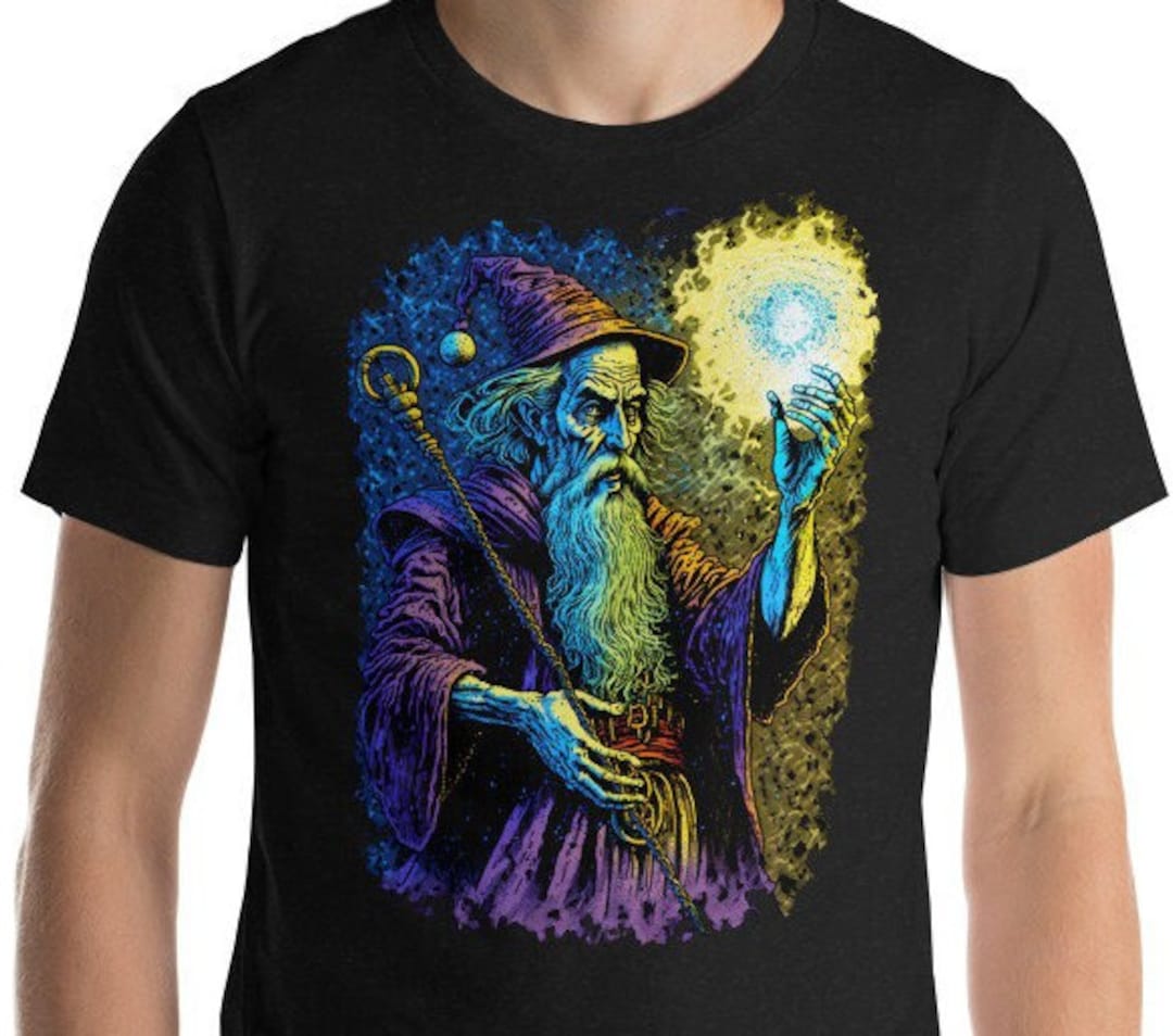 Wizard Spell Retro Fantasy Shirt - Etsy