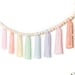 Pastel Rainbow | Wood Bead Tassel Garland | Yarn Wall Hanging | Tassel ...