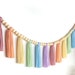 Rainbow | Wood Bead Tassel Garland | Yarn Wall Hanging | Tassel Wall ...