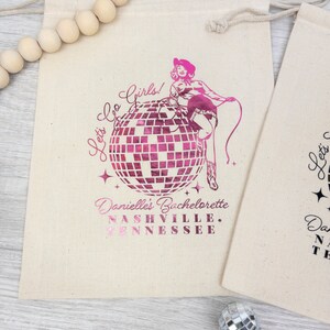 Custom Let's Go Girls Disco Cowgirl Bachelorette Bag - Etsy