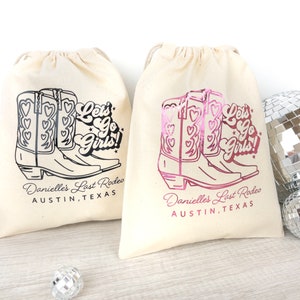 Custom Last Rodeo Bachelorette Bag | Let's Go Girls | Cowgirl Tote Bag ...