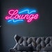 Lounge Neon Signclub Neon Sign Shop Led Sign Bar Neon Sign - Etsy